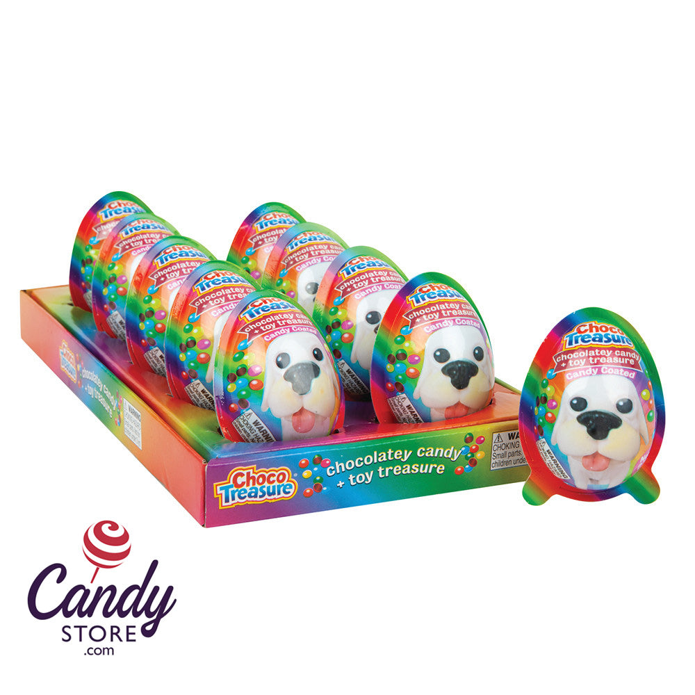 Choco Treasure Puppy Dog Treasure-Filled Eggs 10ct - CandyStore.com