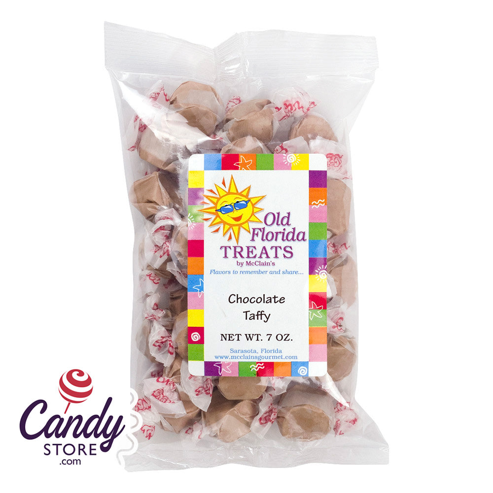 Chocolate Old Florida Treats Taffy 12ct Bags - CandyStore.com