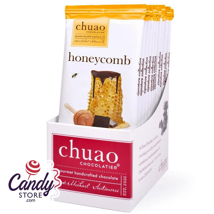 Chuao Honeycomb Dark Chocolate Bar - 12ct | CandyStore.com