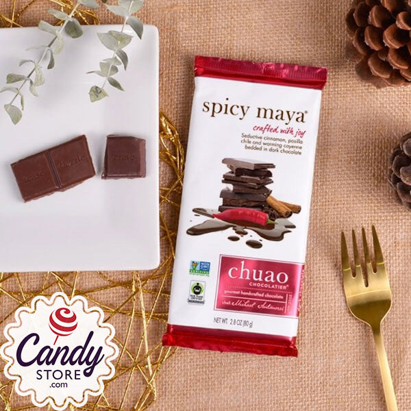 Chuao Spicy Maya Dark Chocolate Bars - 12ct | CandyStore.com