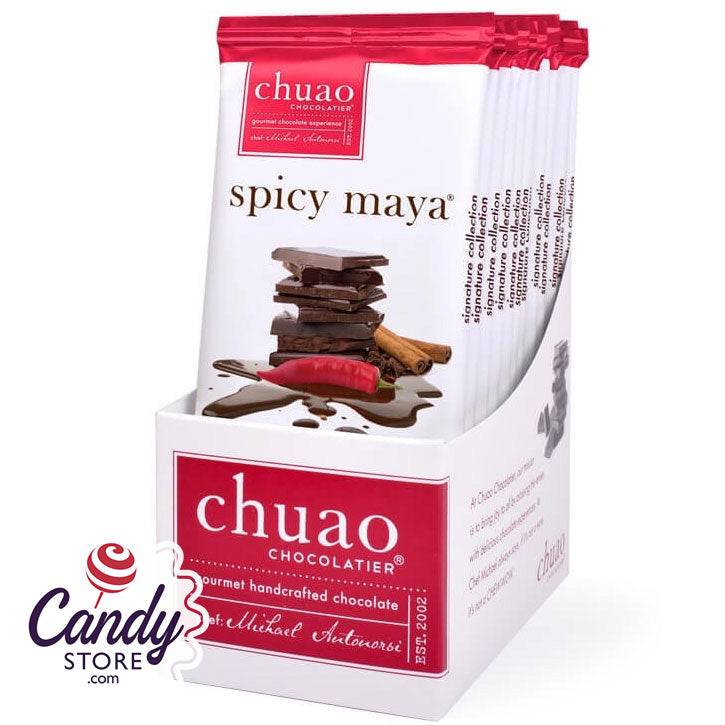 Chuao Spicy Maya Dark Chocolate Bars - 12ct | CandyStore.com