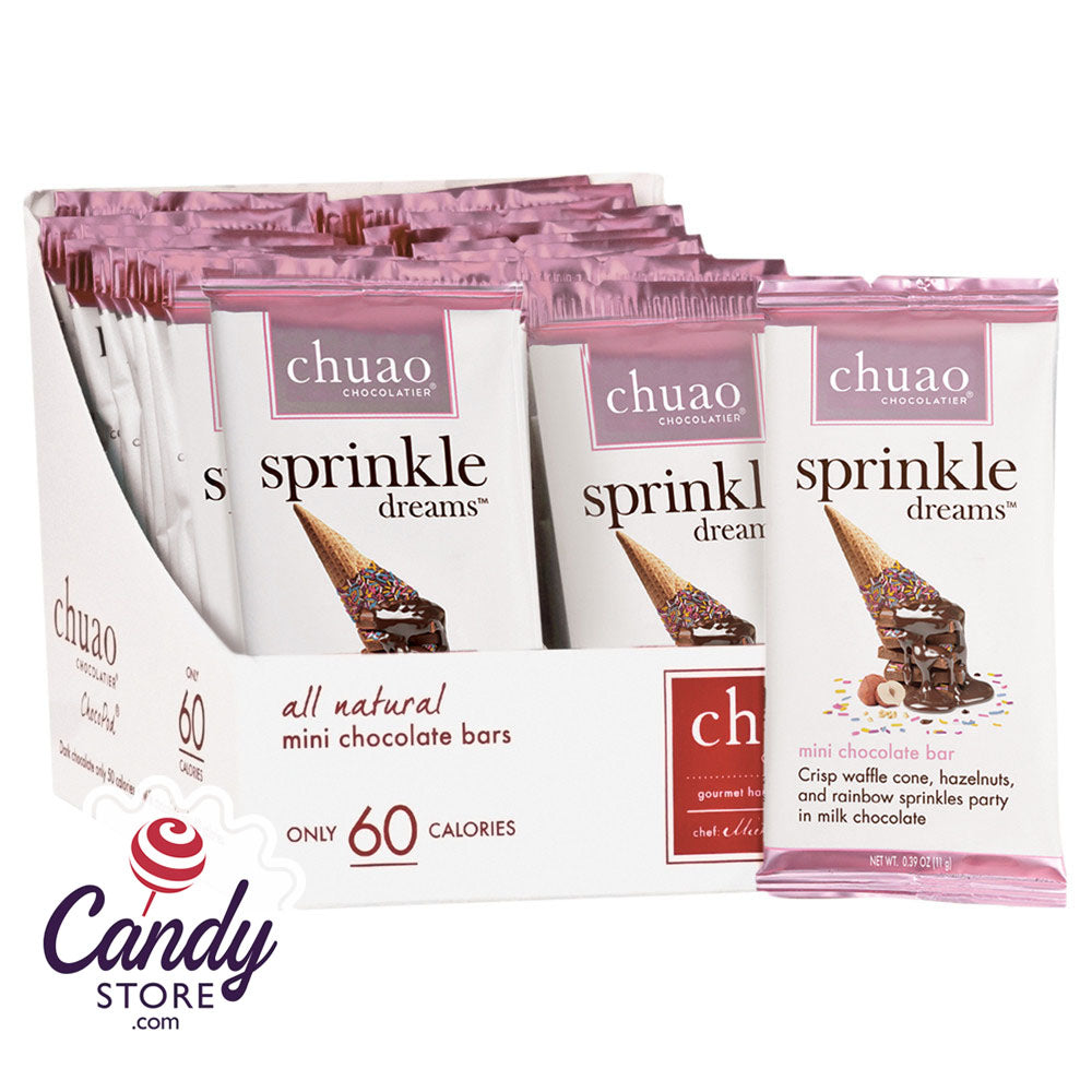 Chuao Sprinkle Dreams Mini Chocolate Bar 0.39oz - 24ct – CandyStore.com