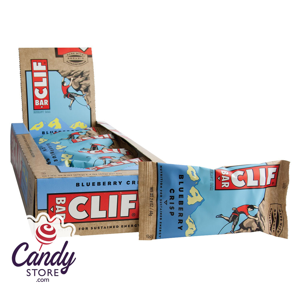 Clif Bar Blueberry Crisp 2.4oz Bar - 12ct | CandyStore.com
