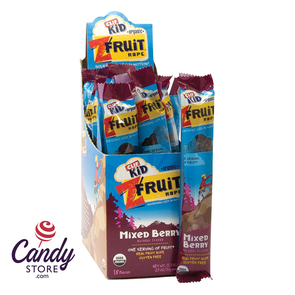 Clif Kid Mixed Berry Fruit Rope 0.7oz - 18ct | CandyStore