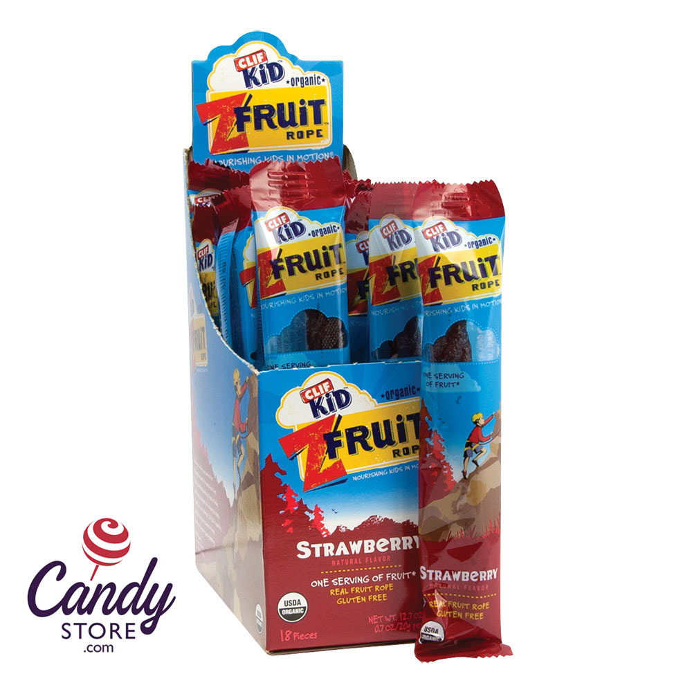 Clif Kid Strawberry Fruit Ropes 0.7oz - 18ct | CandyStore – CandyStore.com