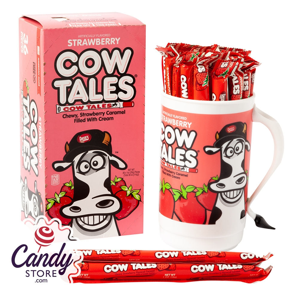 Cow Tales Caramel Sticks with Tumbler - 100ct | CandyStore