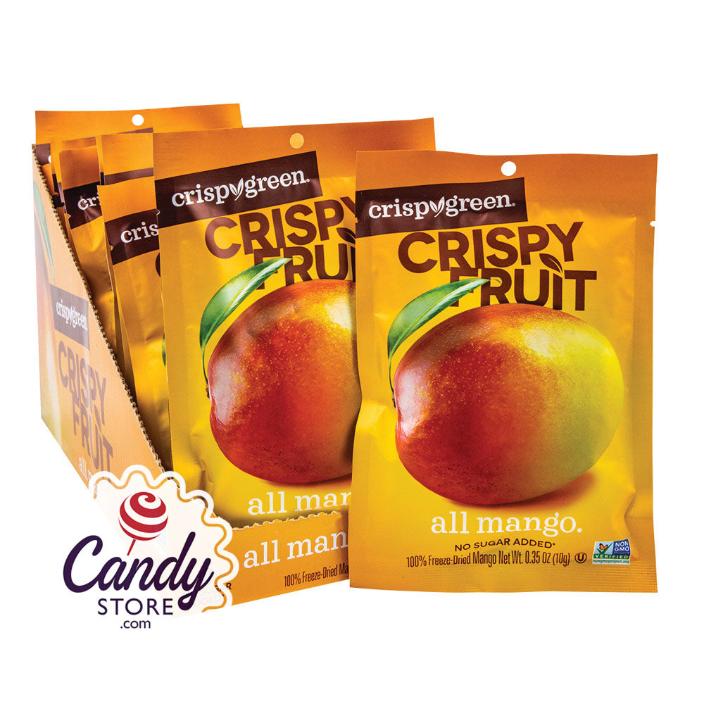 Crispy Green Crispy Fruit Mango 0.35oz Bags 24ct - CandyStore.com