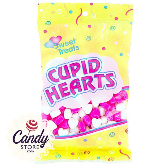 Cupid Hearts Pink & White Candy - 2lb Bulk | CandyStore.com