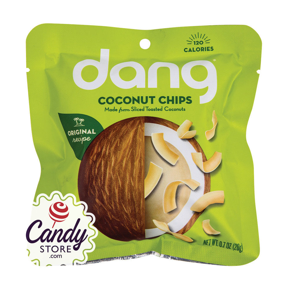 Dang Toasted Coconut Chips 0.7oz Peg Bags 24ct - CandyStore.com