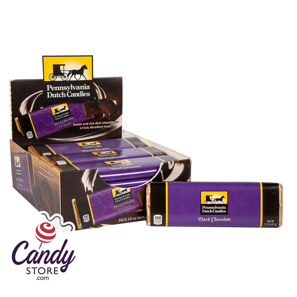 Dark Chocolate Bars Pennsylvania Dutch 24ct - CandyStore.com