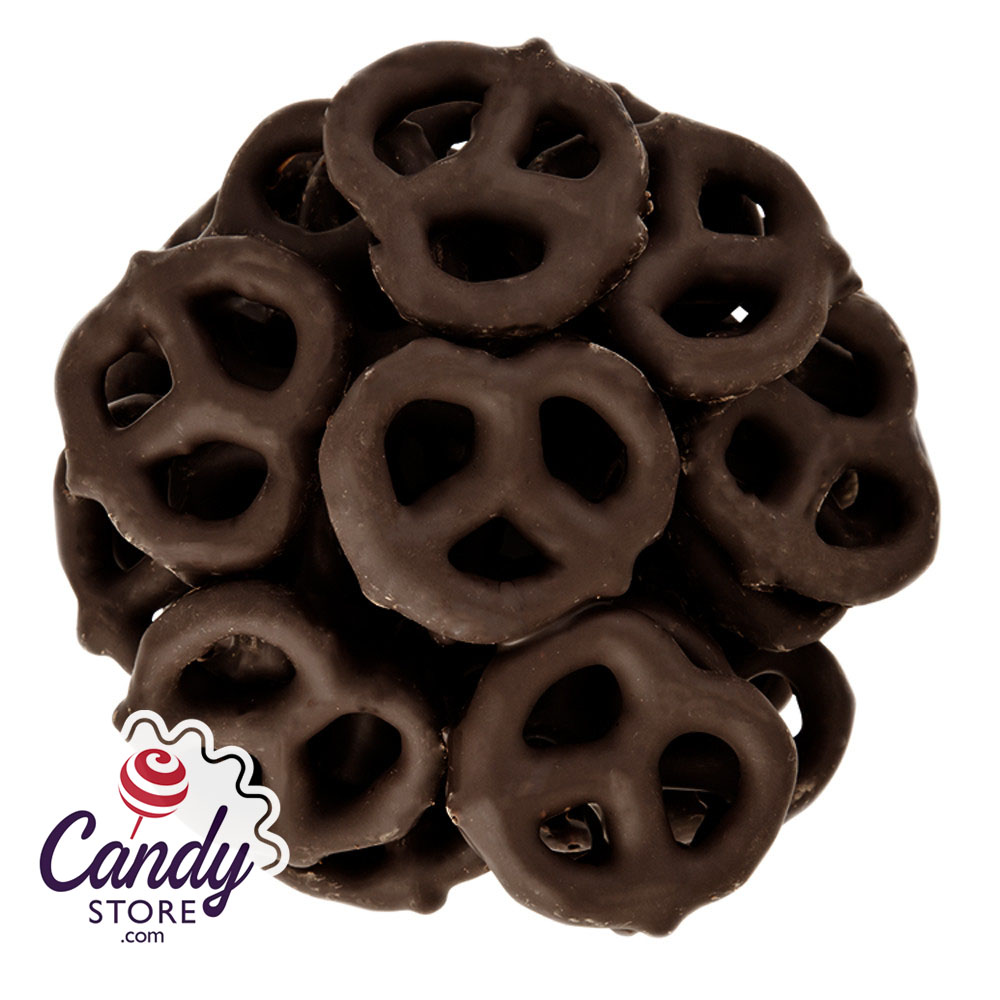 Dark Chocolate Select Mini Pretzels 15lb - CandyStore.com