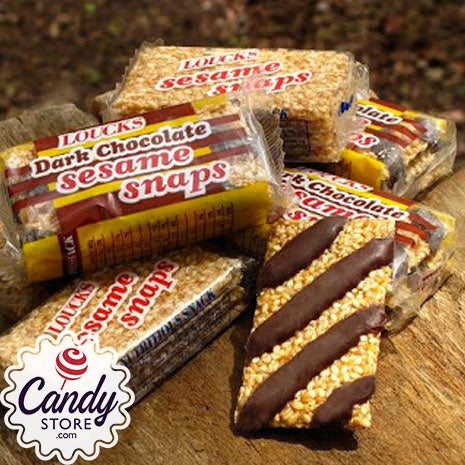 Dark Chocolate Sesame Seed Snaps - 24ct | CandyStore.com