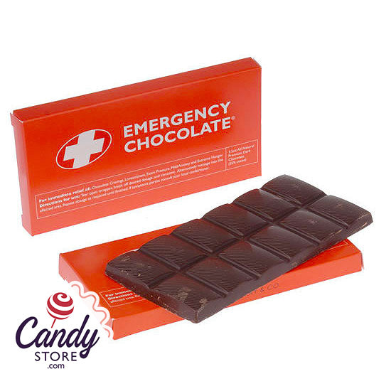 Dark Emergency Chocolate Bars - 10ct | CandyStore.com