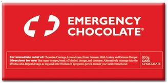 Dark Emergency Chocolate Bars - 10ct | CandyStore.com