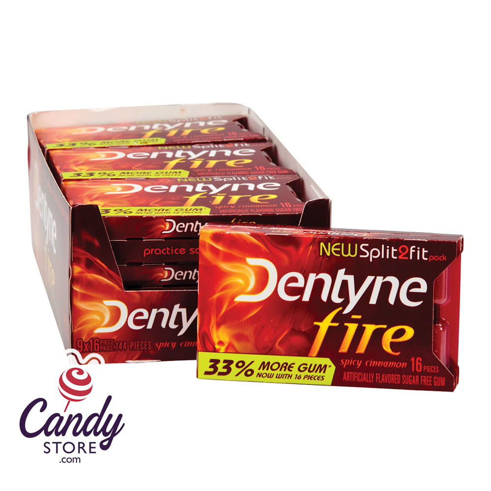 Dentyne Fire Spicy Cinnamon Gum - 9ct | CandyStore.com