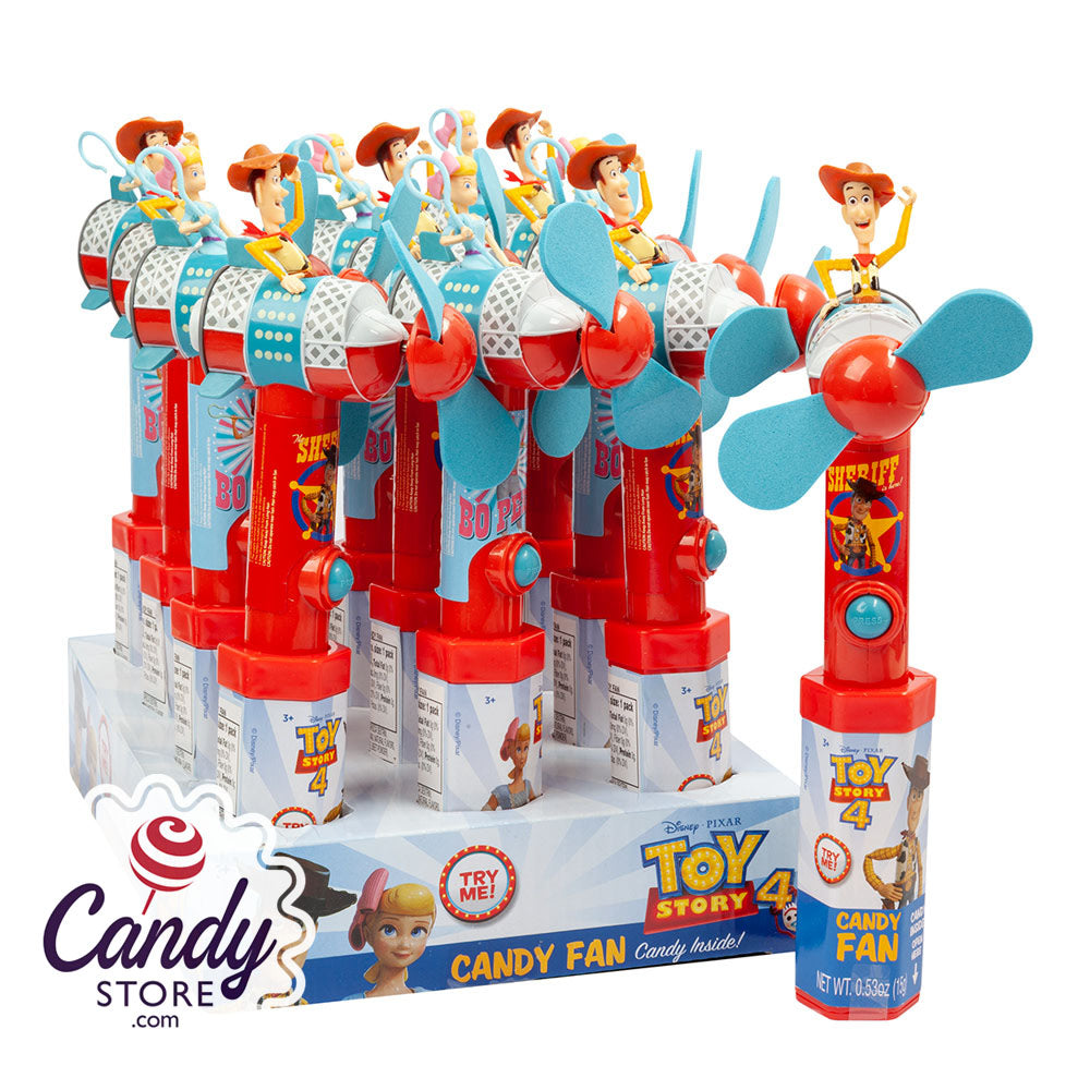 Disney Toy Story 4 Character Candy Fan 0.53oz 12ct - CandyStore.com