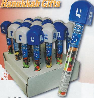 Dreidel Tube Chocolate Lentils - 24ct | CandyStore.com