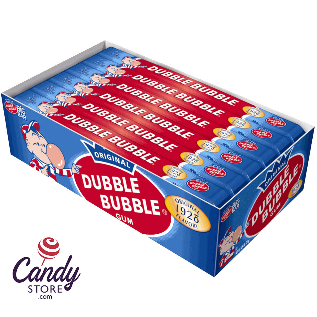 Dubble Bubble Big Bars Original Flavor - 24ct | CandyStore