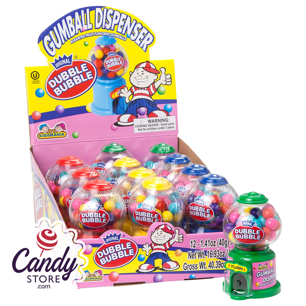 Dubble Bubble Gumball Machine Dispensers - 12ct – CandyStore.com