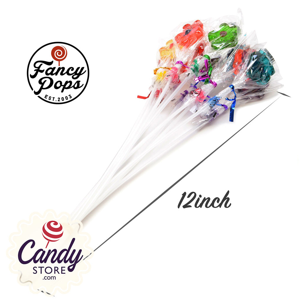 Fancy Pops Flowers Assorted Lollipops - 100ct | CandyStore