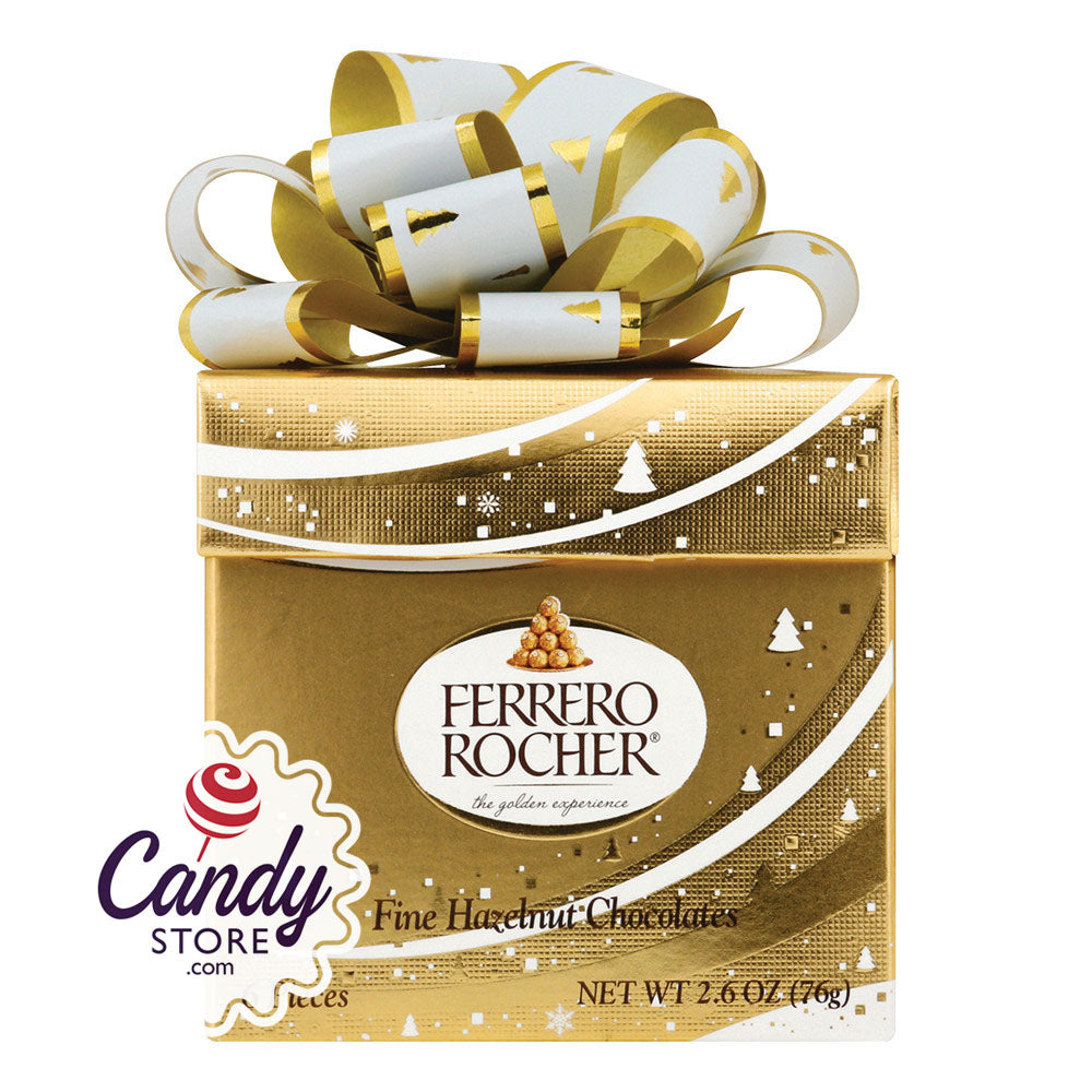 Ferrero Rocher Gift Cube 6-Piece 2.6oz 12ct - CandyStore.com
