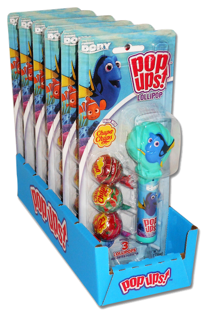 Finding Dory Pop Ups Lollipop - 6ct | CandyStore.com