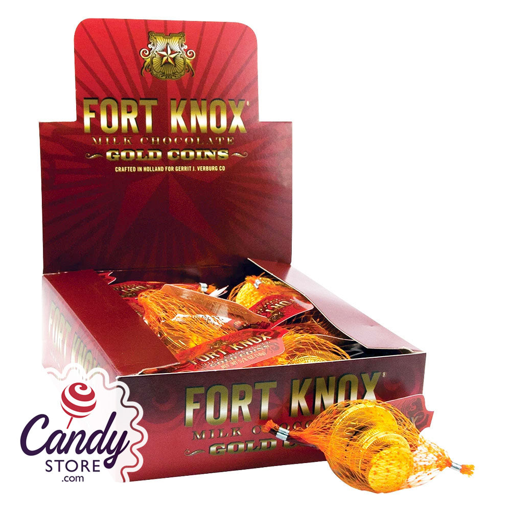 Fort Knox Chocolate Gold Coins - 18ct | CandyStore.com