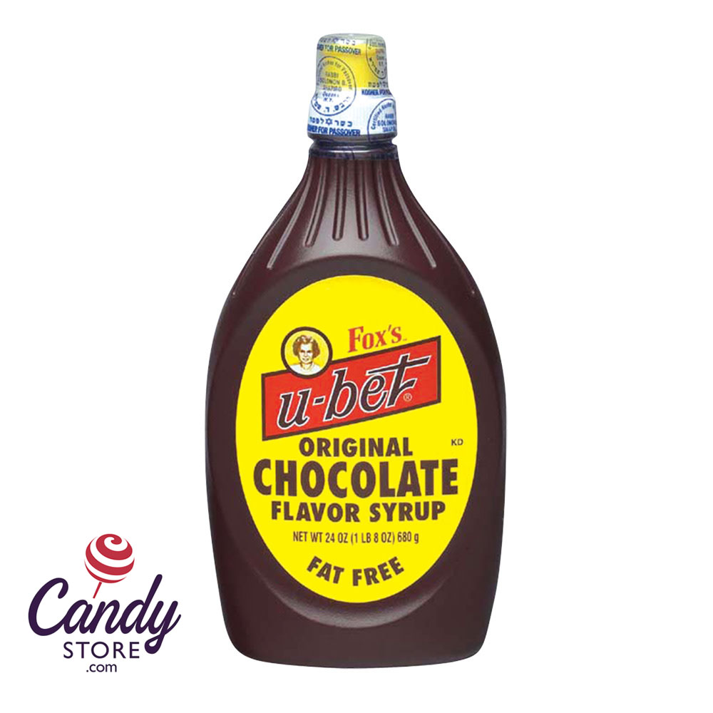 Fox's U-Bet Chocolate Flavor Syrup 22oz Squeeze Bottle - 12ct