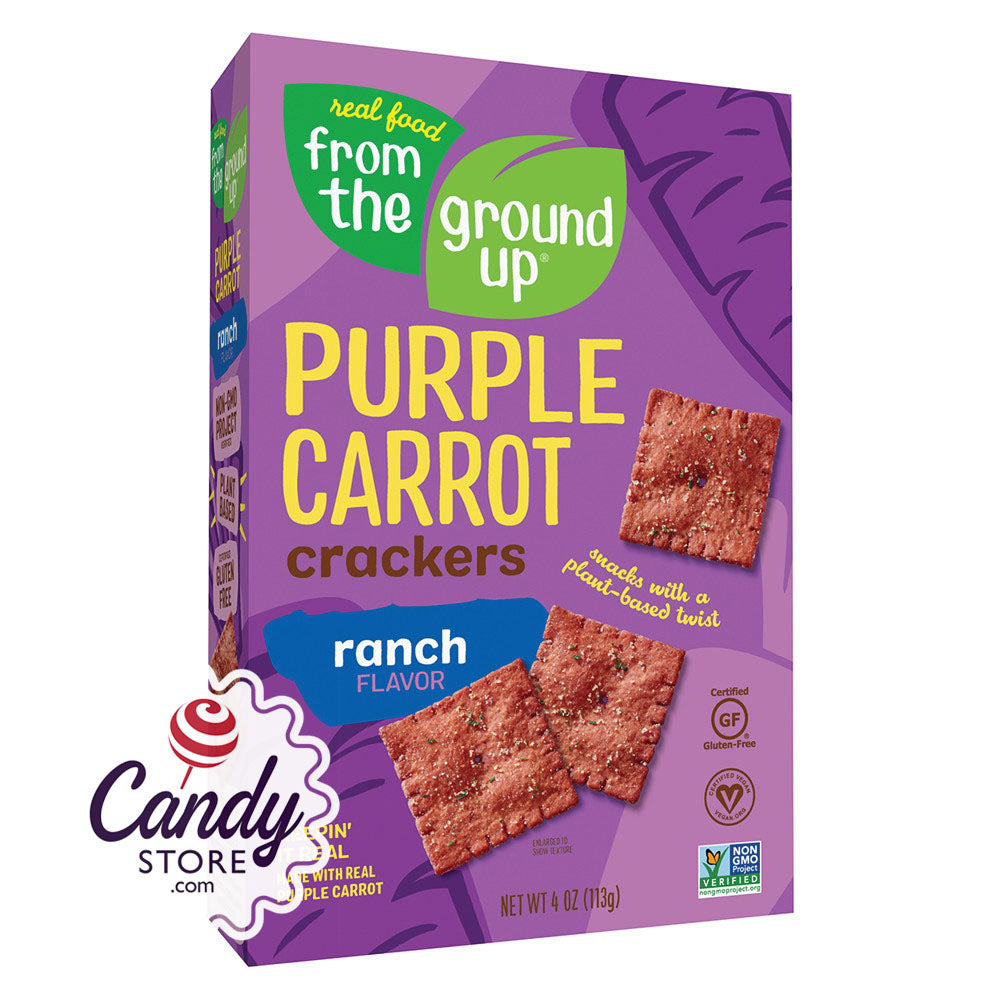 From The Ground Up Purple Carrot Ranch Cracker 4oz Boxes 6ct ...