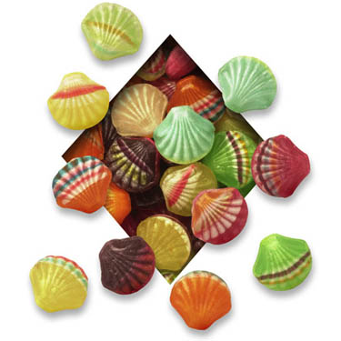 Fruit Filled Candy Sea Shells - 10lb Bulk | CandyStore.com