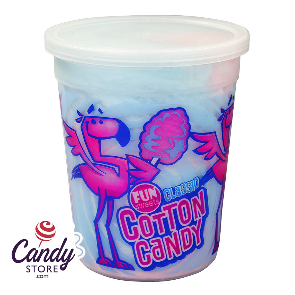 Fun Sweets Cotton Candy 2oz Tub - 12ct | CandyStore.com
