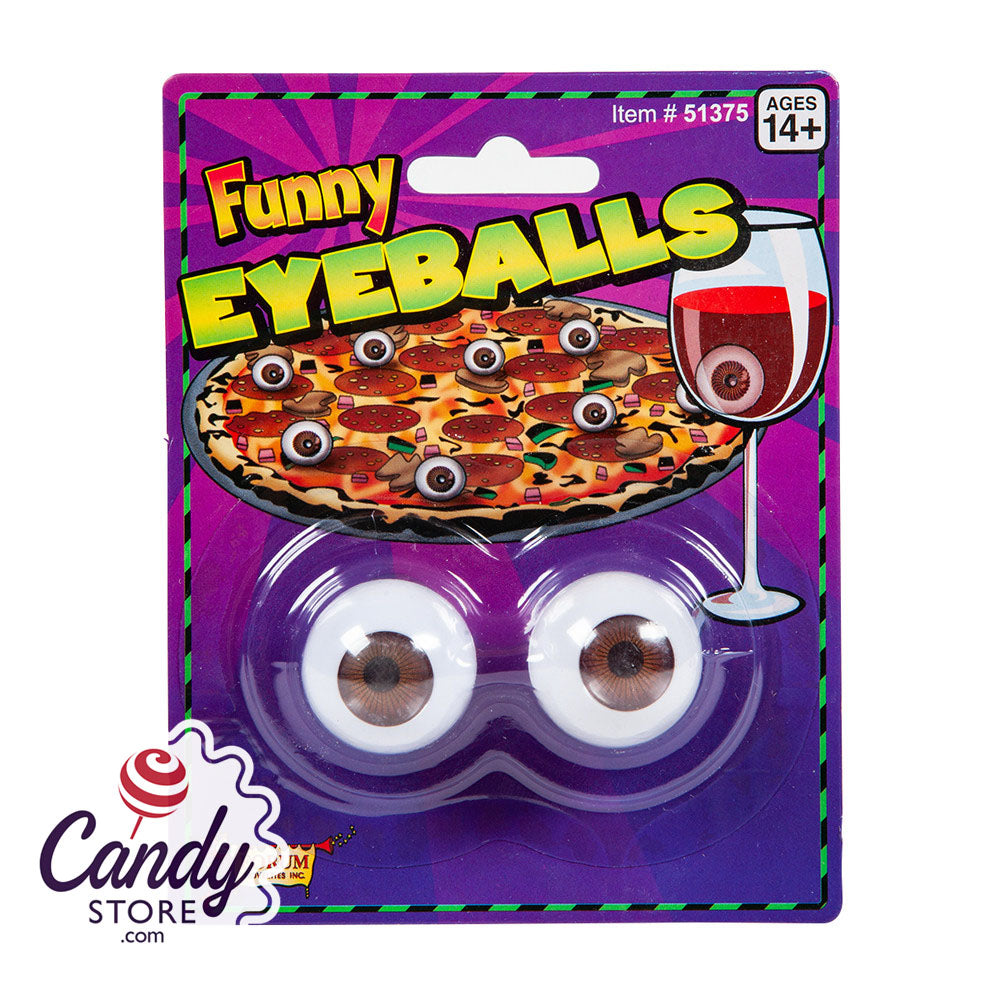 Funny Eyeballs Non Edible 12ct - CandyStore.com