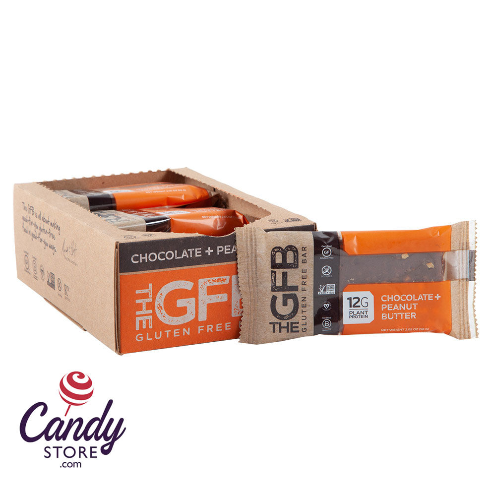 GFB Chocolate Peanut Butter 2.05oz Gluten Free Bars 12ct - CandyStore.com