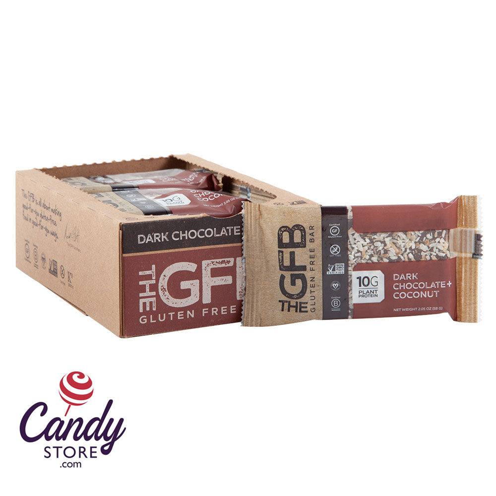 GFB Dark Chocolate Coconut Gluten Free Bars 2.05oz 12ct - CandyStore.com