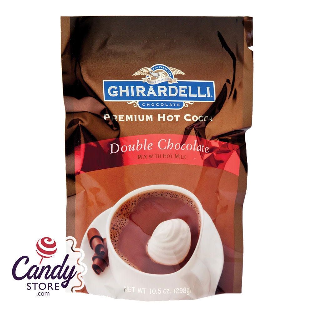 Ghirardelli Hot Chocolate Double Chocolate 10.5oz Pouch - 6ct