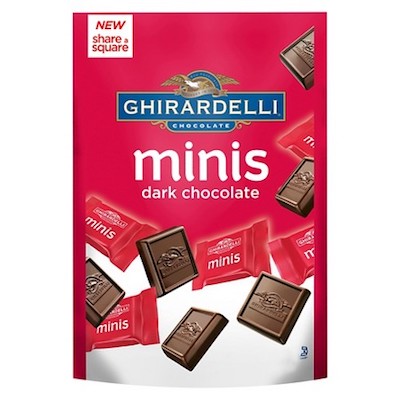 Ghirardelli Minis Dark Chocolate Squares Bags - 6ct