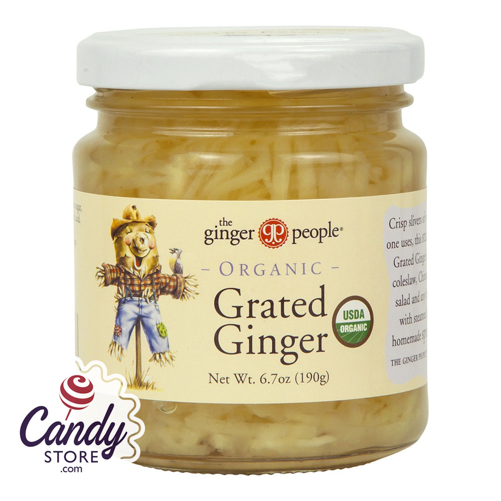 Ginger People Organic Grated Ginger 6.7oz Jar - 12ct – CandyStore.com