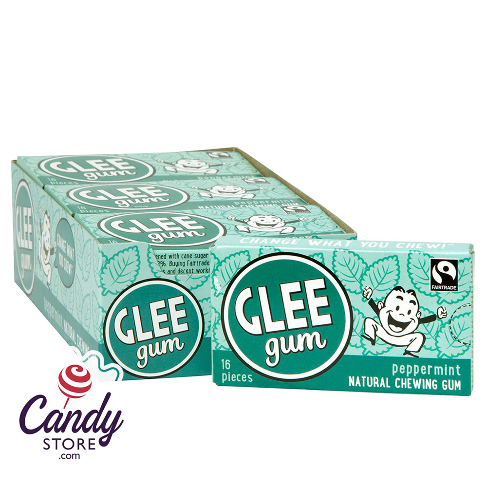 Glee Gum Peppermint Natural Chewing Gum - 12ct | CandyStore ...