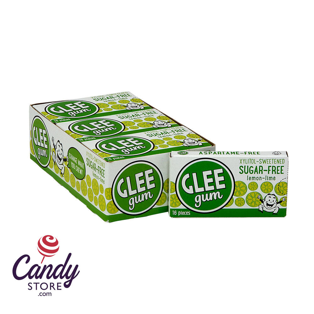 Glee Gum Sugar Free Lemon Lime Gum 12ct - CandyStore.com