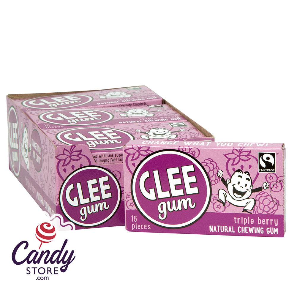 Glee Gum Triple Berry Natural Chewing Gum - 12ct – CandyStore.com