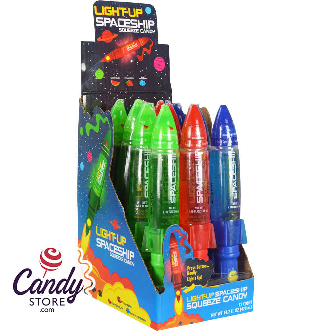 Glo-Spaceship Squeeze Candy - 12ct | CandyStore.com