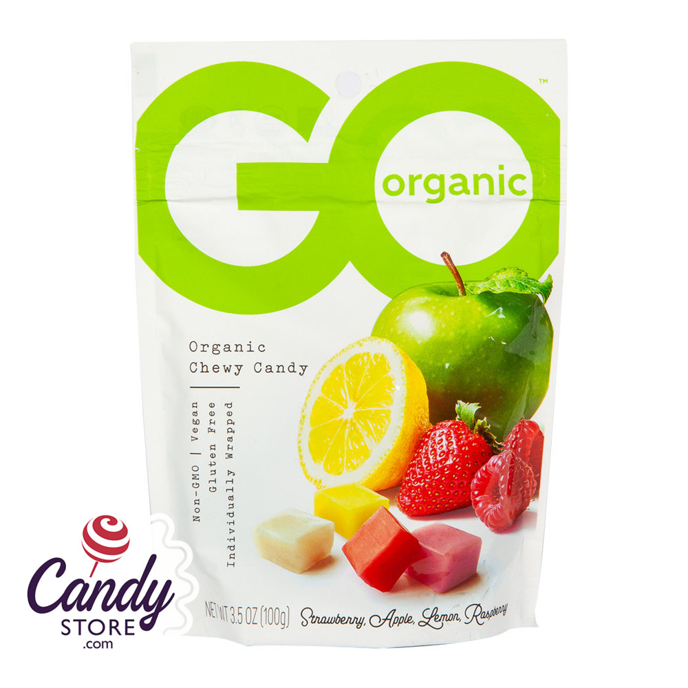 Go Organic Assorted Fruit Chews 3.5oz Pouch - 6ct – CandyStore.com