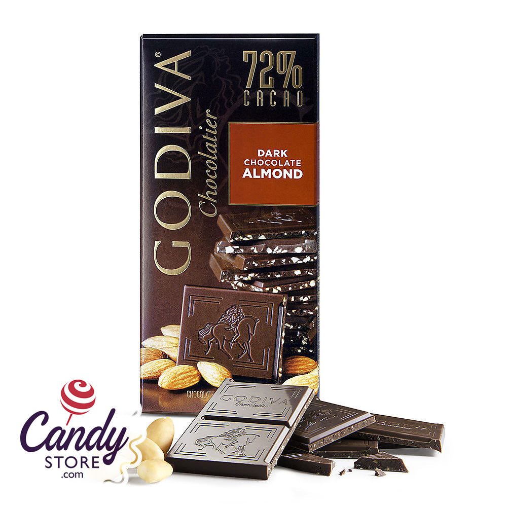 Godiva Dark Chocolate Almond Tablet Bars - 10ct