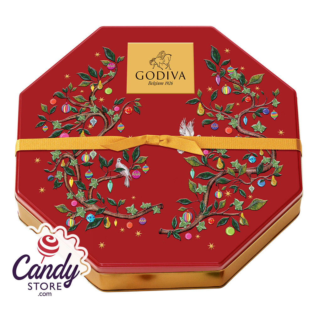 Godiva Holiday 50-Piece Truffles 14.3oz Tin 6ct - CandyStore.com