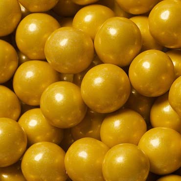 Gold Shimmer Sixlets 12lb Bag - CandyStore.com
