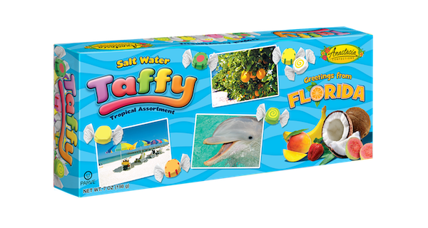 Gourmet Taffy Postcard Box - 12ct | CandyStore.com