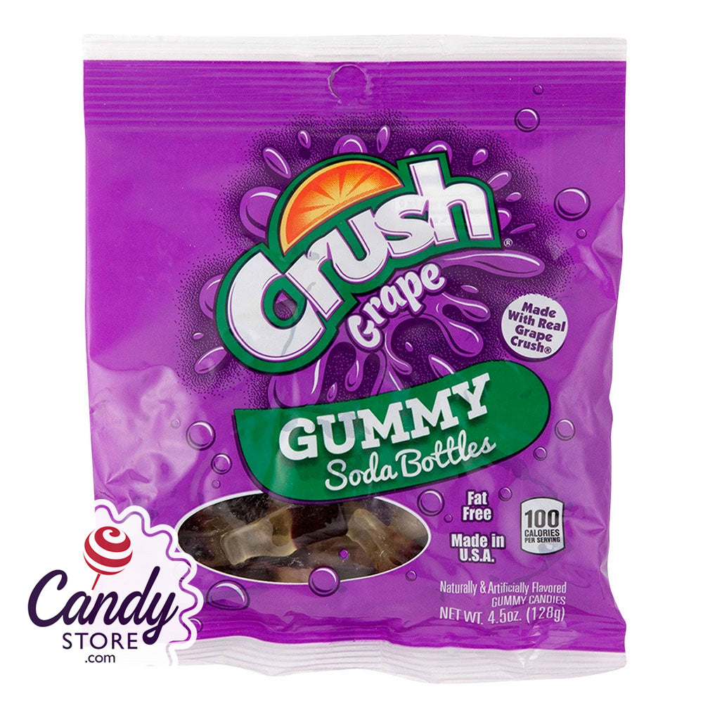 Grape Crush Gummy Soda Bottles - 12ct | CandyStore.com