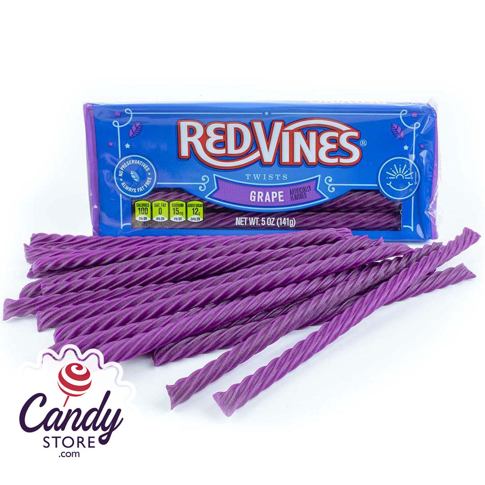 Grape Red Vines Twist Trays - 12ct | CandyStore.com