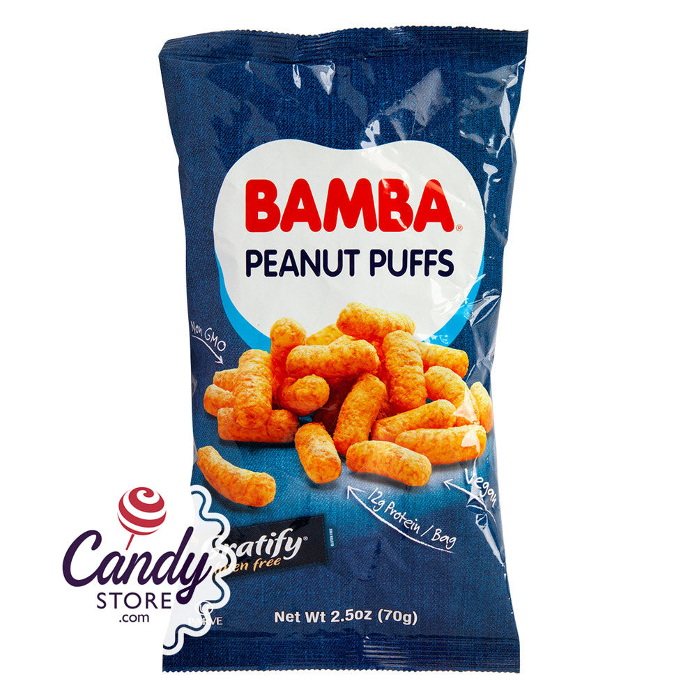 Gratify Bamba Peanut Puffs 2.5oz Bags 12ct - CandyStore.com