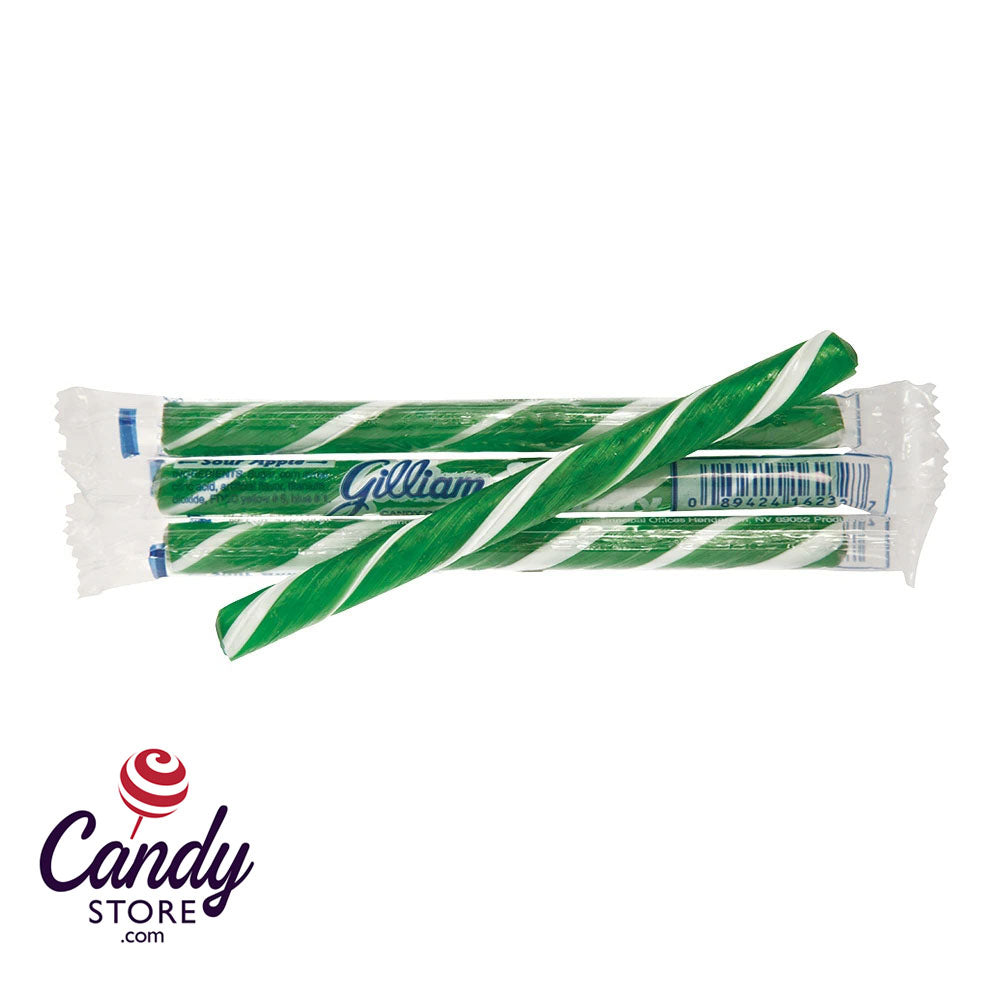 Green Apple Candy Sticks - 80ct | CandyStore.com